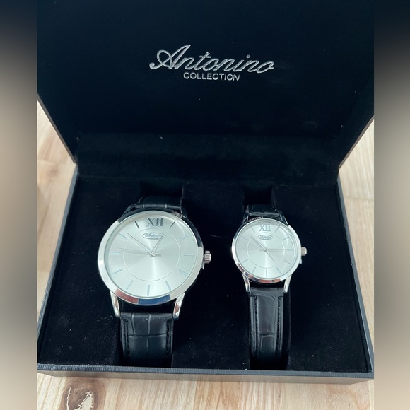 Antonio | Accessories | Antonio Watch Set His And Hers Stainless Dials ...